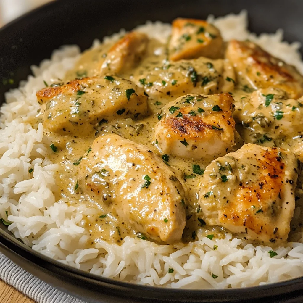 Creamy Herb Chicken & Basmati Rice – A Comforting, Flavor-Packed One ...